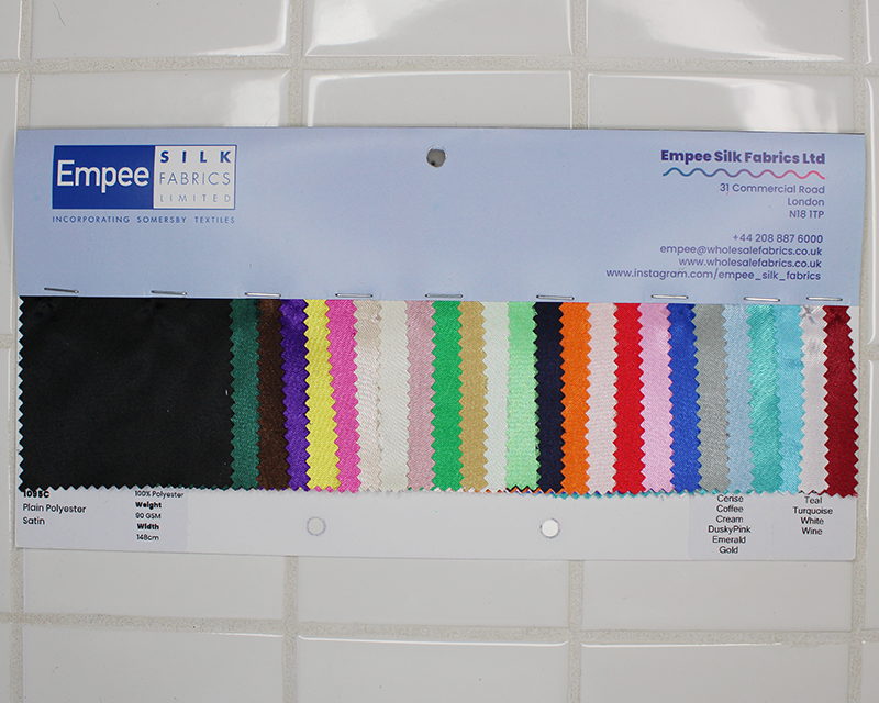 Plain Polyester Satin - Wholesale Fabrics UK