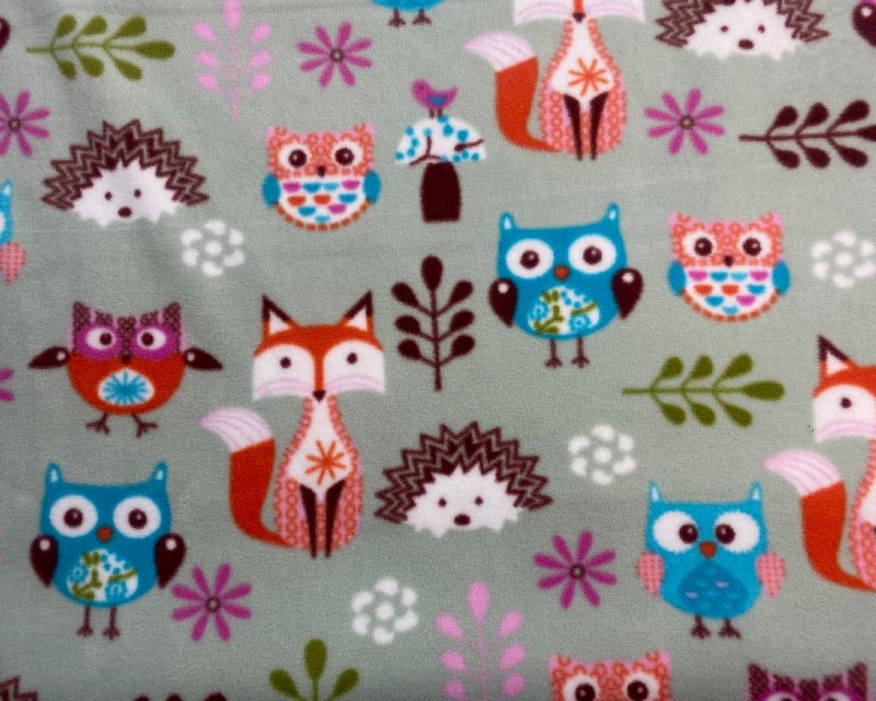 Forest Animals Polar Fleece - Wholesale Fabrics - Winter Fabrics