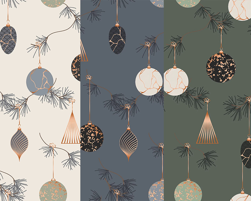 Contemporary Christmas Diamonds Cotton- wholesale fabrics