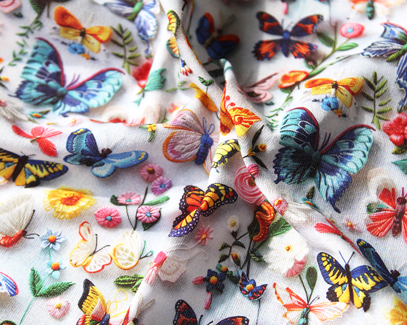 Little Johnny Butterflies 3D Cotton - Wholesale Fabrics